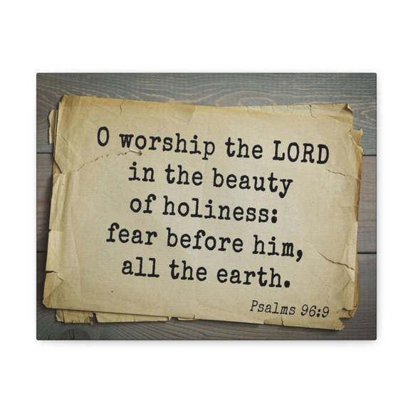 Express Your Love Gifts | Art | Scripture Sign Worship The Lord Psalms 969 Bible Verse Canvas ...